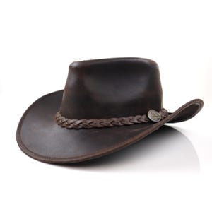 Stellman Genuine Leather Cowboy Hat for Men and Women Western Style ...