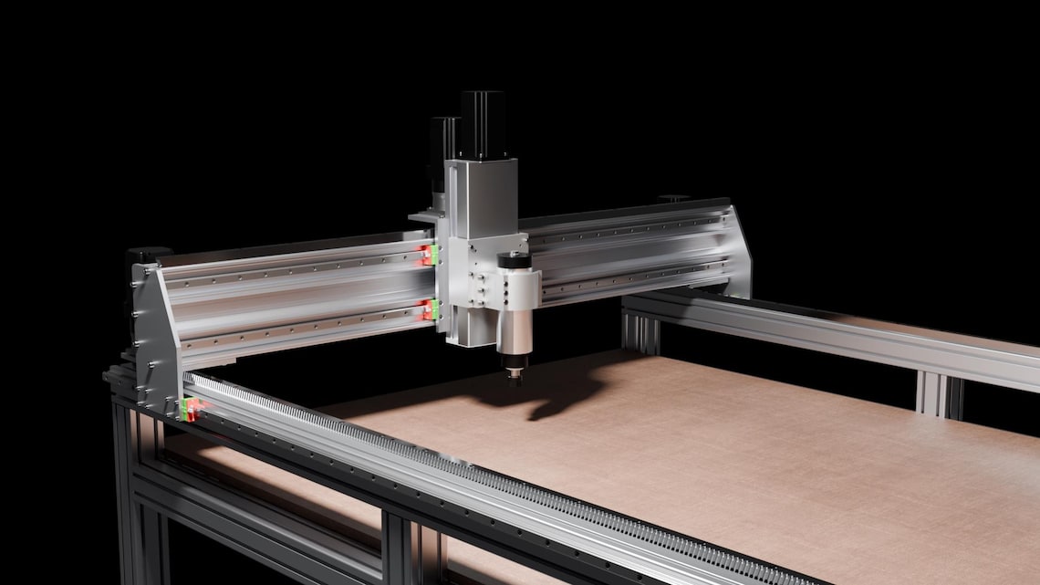 CNC Router Complete Project Files. 4X8 /3d Model/ Dxf/ Stl/ Pdf ...