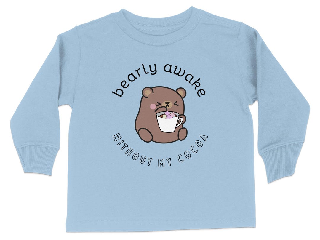 Toddler Tshirt, Bearly Awake, Kids Animal Shirt, Bear Shirt Boys, Cute ...