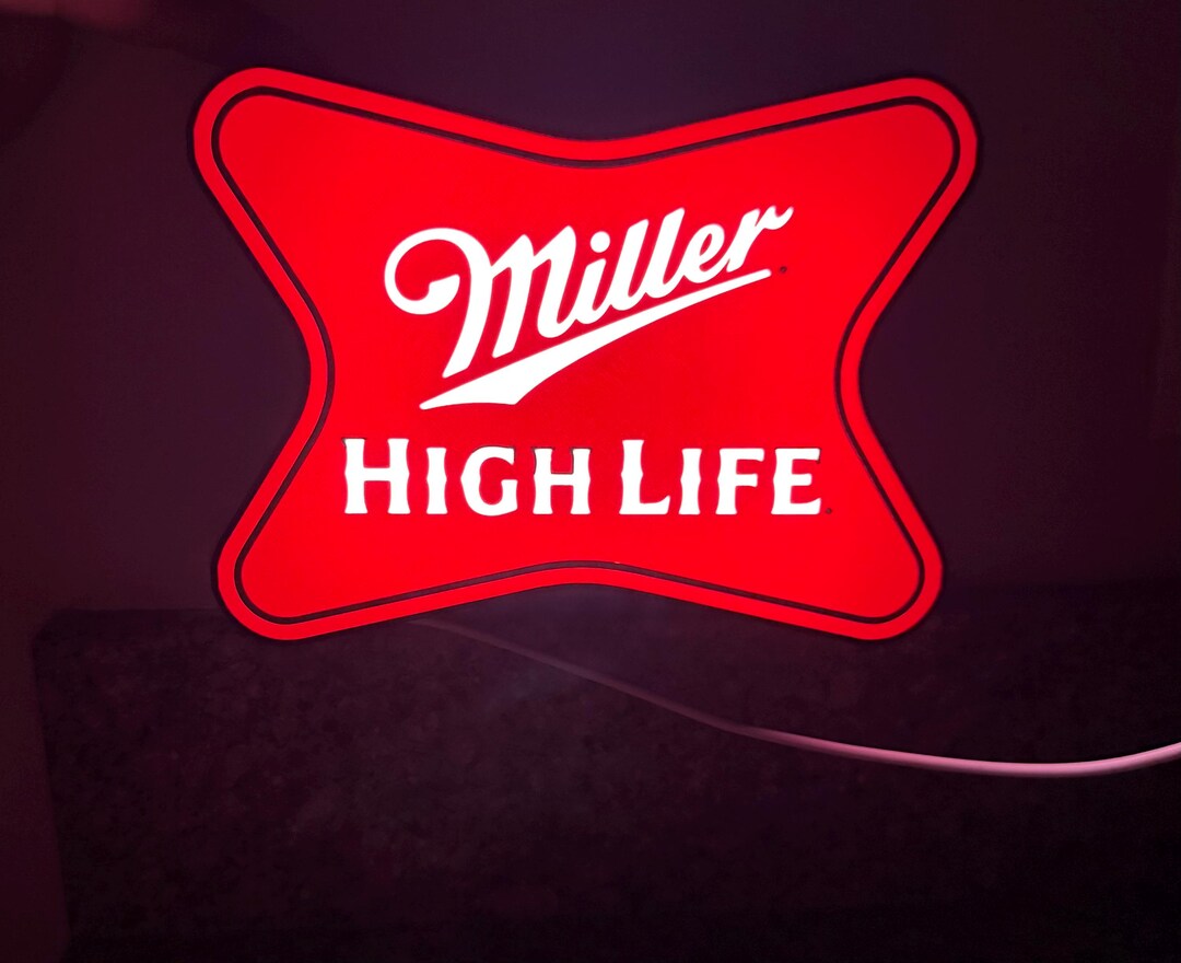 Miller High Life LED Light Box With USB - Etsy