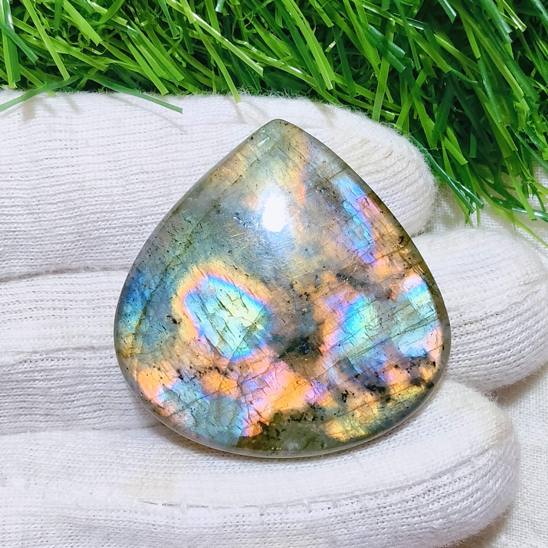Spectrolite Full Flashy Labradorite Cabochon Heart Shape Natural ...