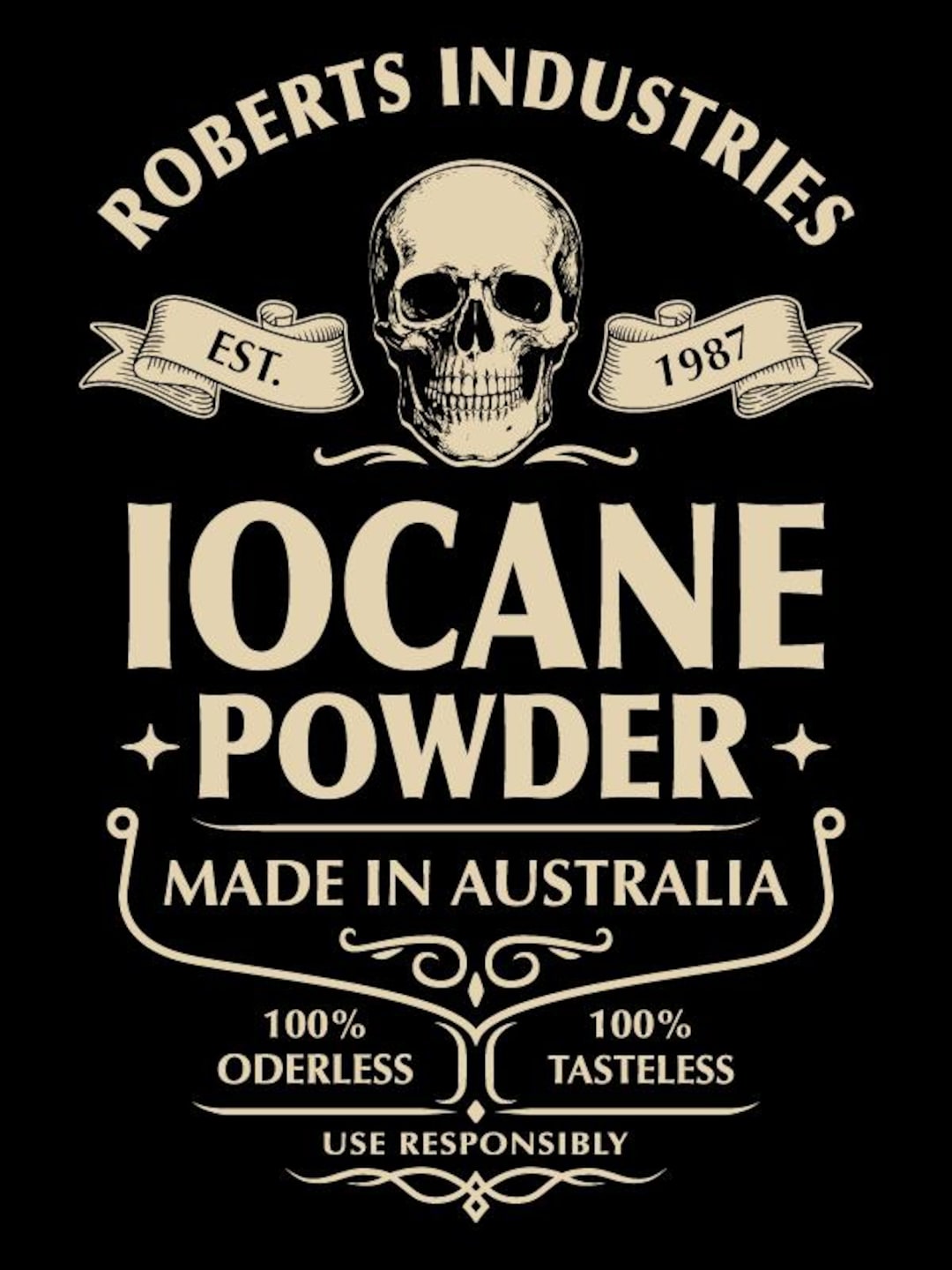 Iocane Powder Shirt – Roberts Industries Vintage Poison Label - Etsy