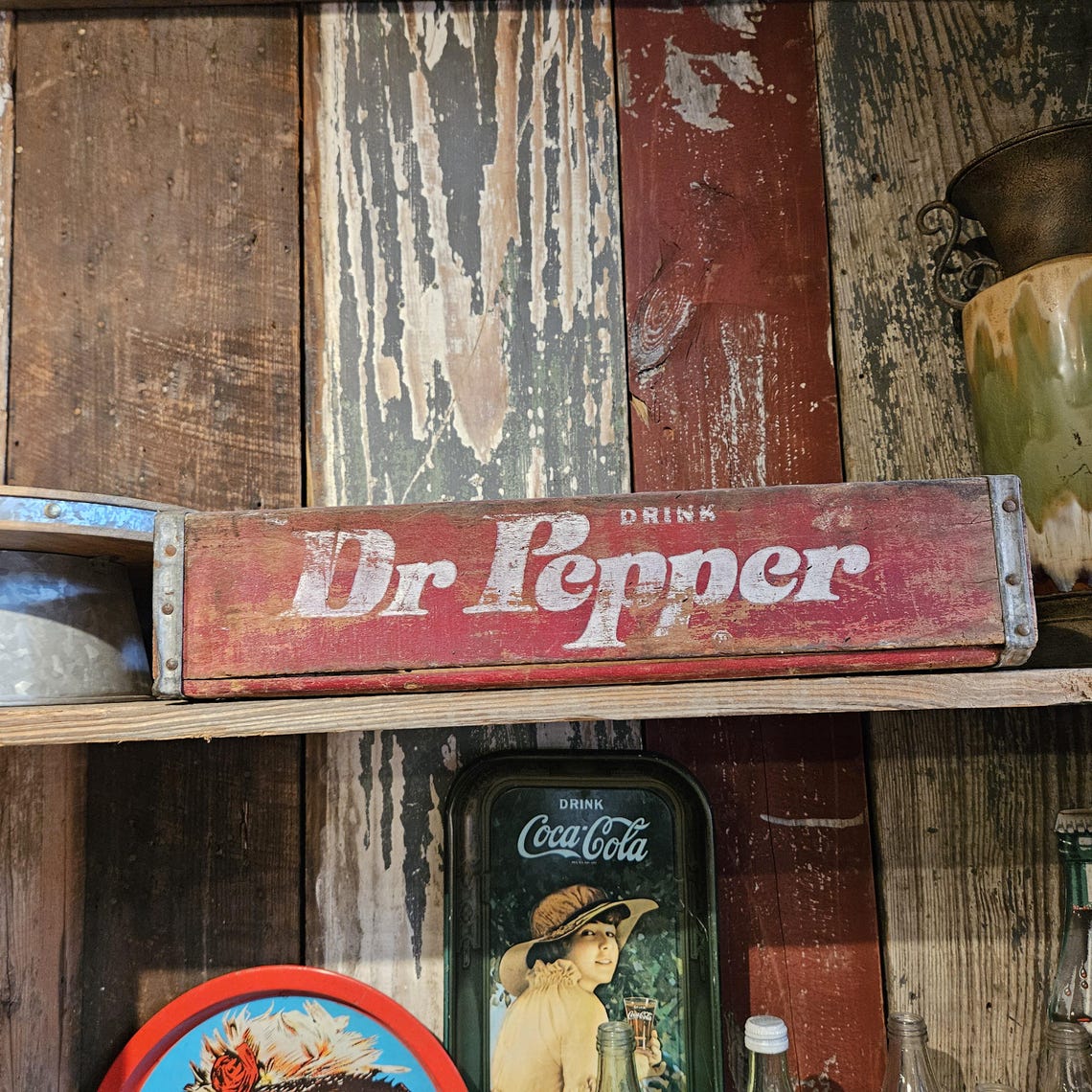 Vintage Dr. Pepper Crate - Etsy