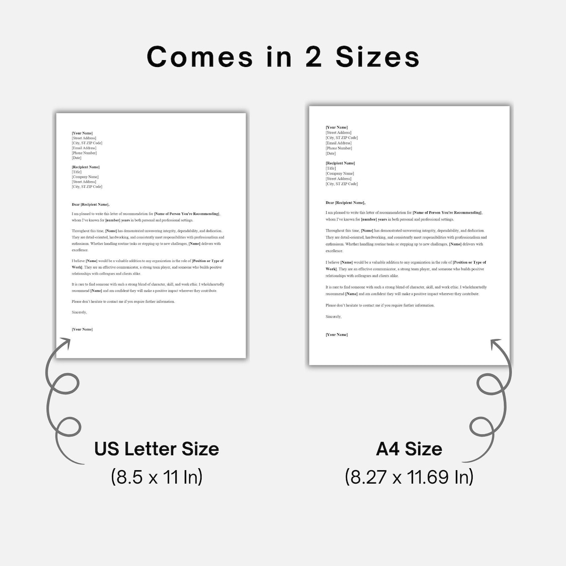 Editable Character Reference Letter Template: Google Docs & Word ...