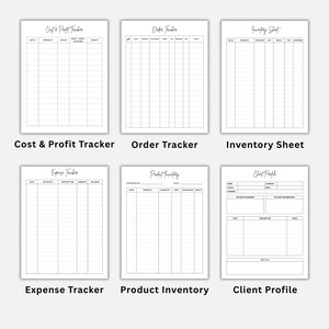 Editable Order Form Templates: Small Business Invoice, Canva (US Letter ...