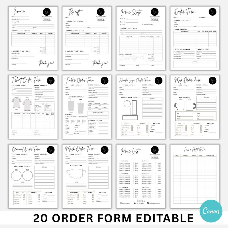 Order Forms for iPad - Etsy