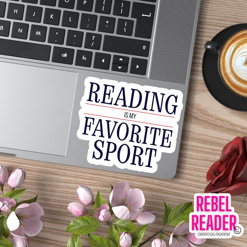 Reading is My Favorite Sport PNG SVG: Book Lover Design (digital ...