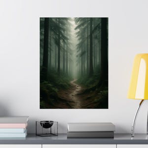 Enchanted Forest Wall Art, Matte Vertical Posters for Home Decor ...