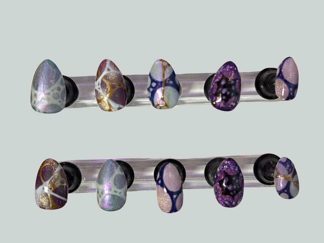 Arcane Hextech Hexcore Press on Nails Hexnails - Etsy