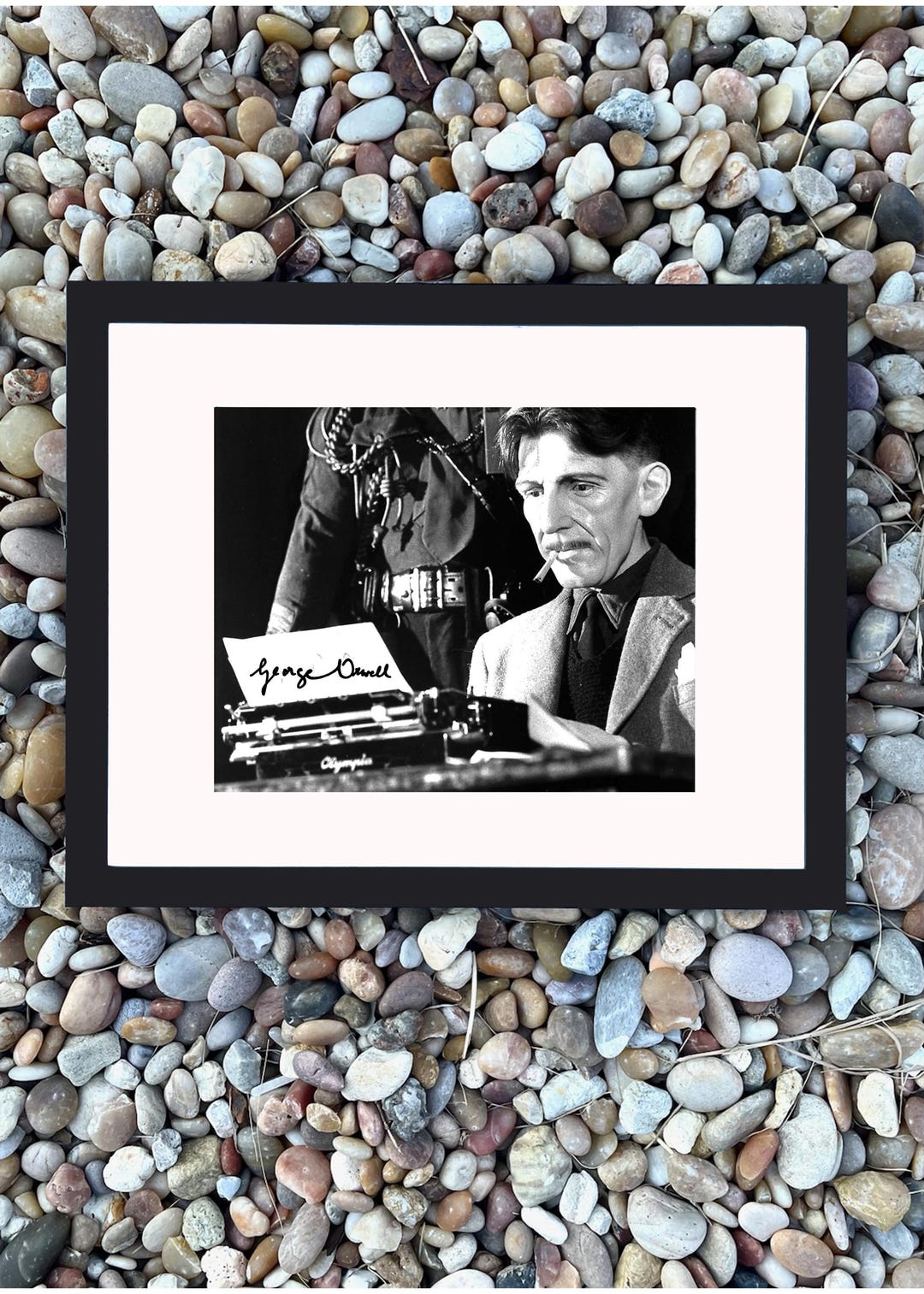 George Orwell Autograph Reprint Poster Print | 1984 Author & Political ...