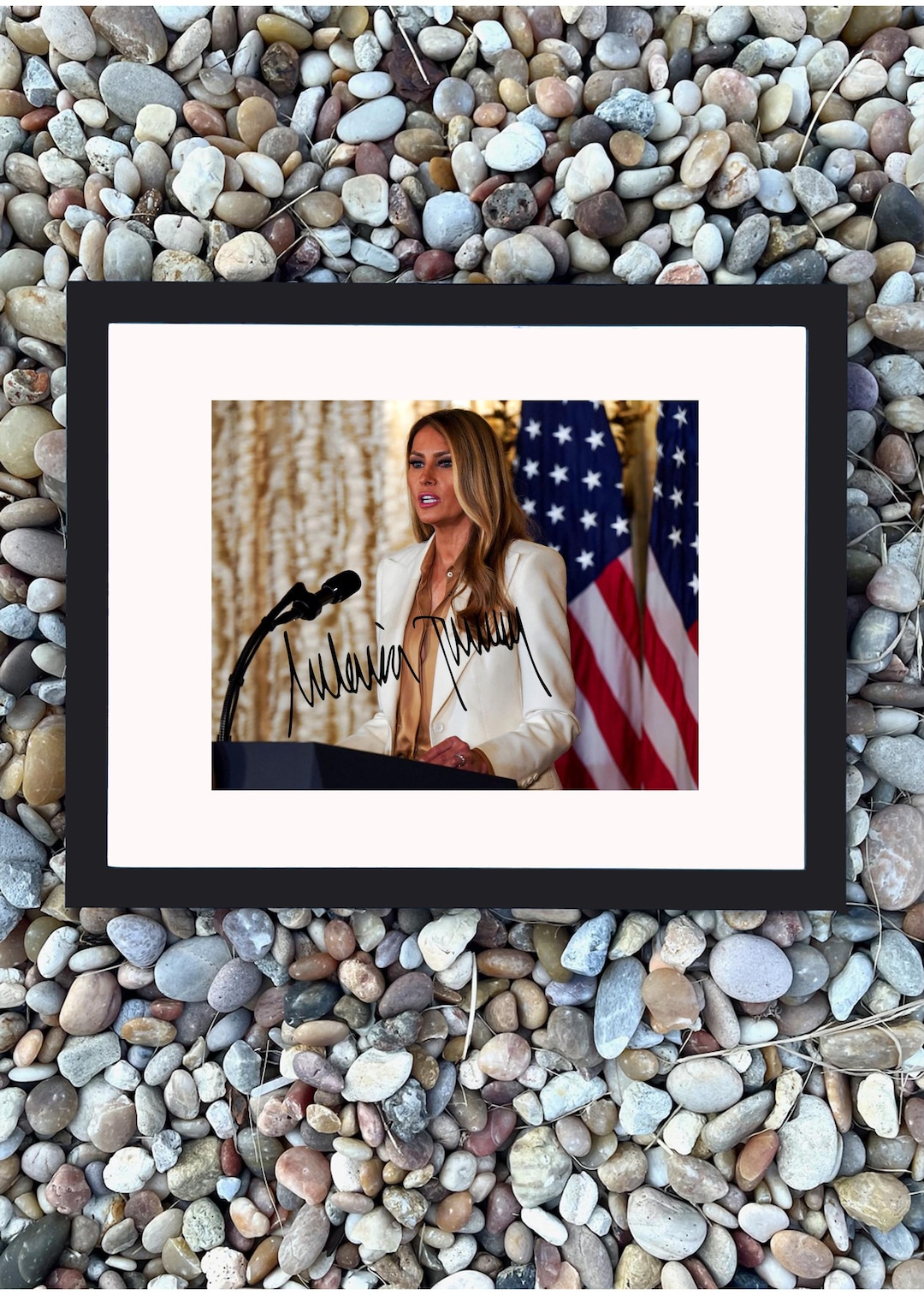 Melania Trump First Lady Poster Print With Reprint Autograph | U.S ...