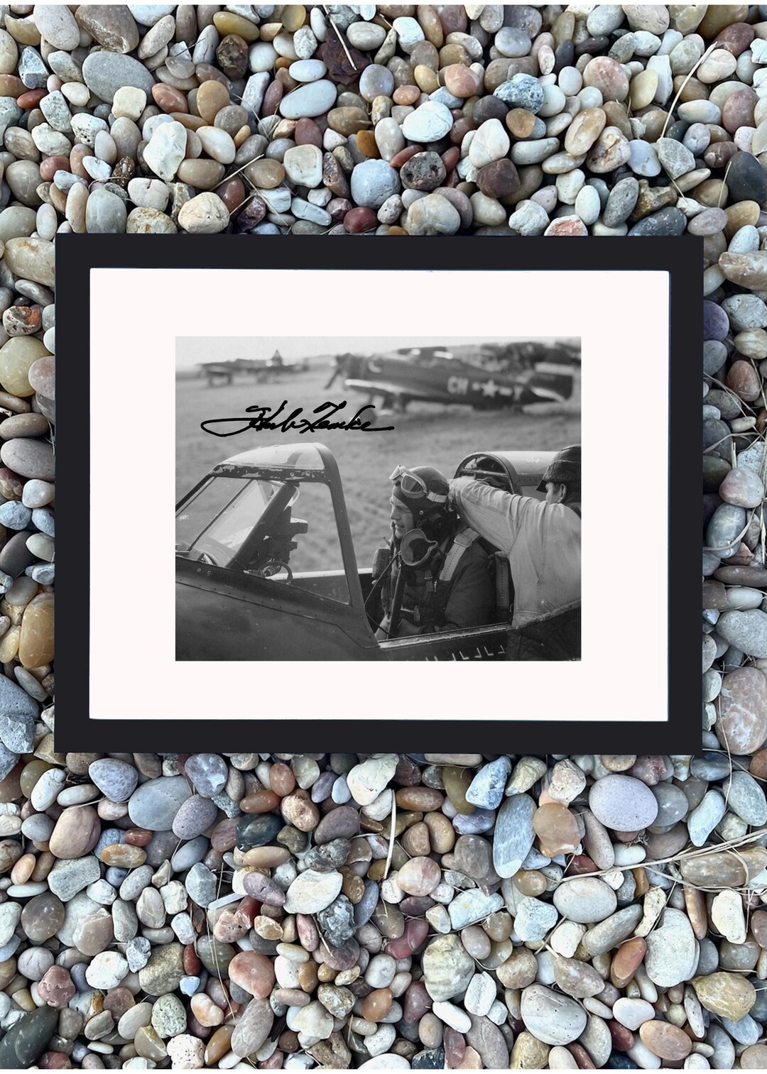 Hubert Zemke Autograph Reprint Poster Print | WWII Fighter Ace | United ...