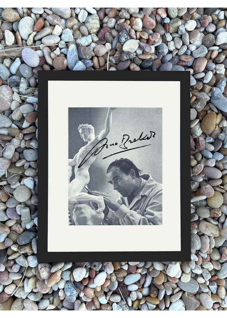 Arno Breker German Sculptor Poster Print With Reprint Autograph | Art ...