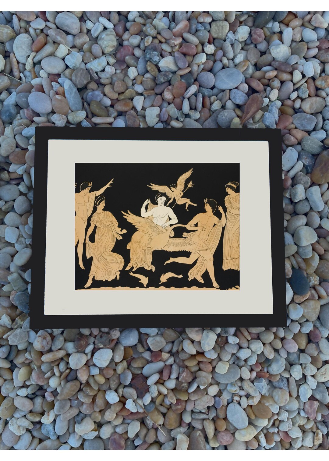 Leda and the Swan Poster – Greek Mythology Fine Art Photo Print (framed ...