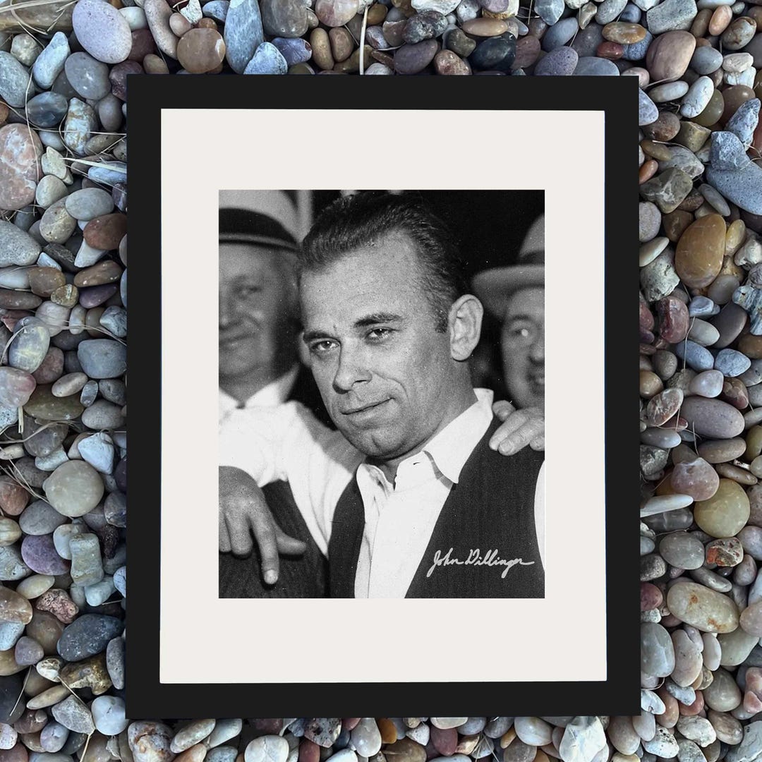 John Dillinger Autograph Signed Modern Public Enemy No. 1 8x10 Poster ...