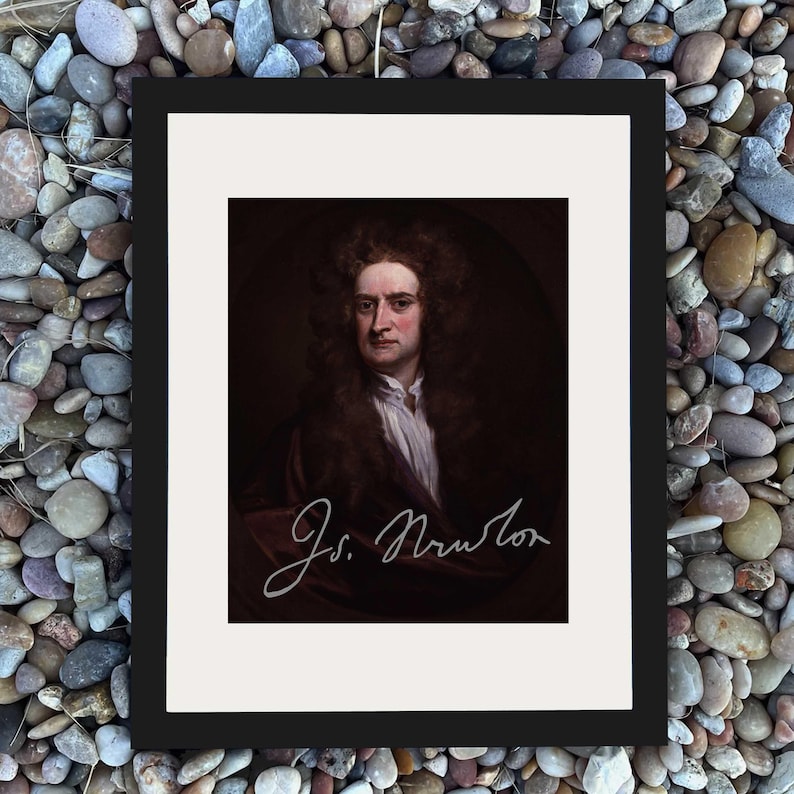 Sir Isaac Newton Autograph Signed REPRINT Legendary Scientist ...