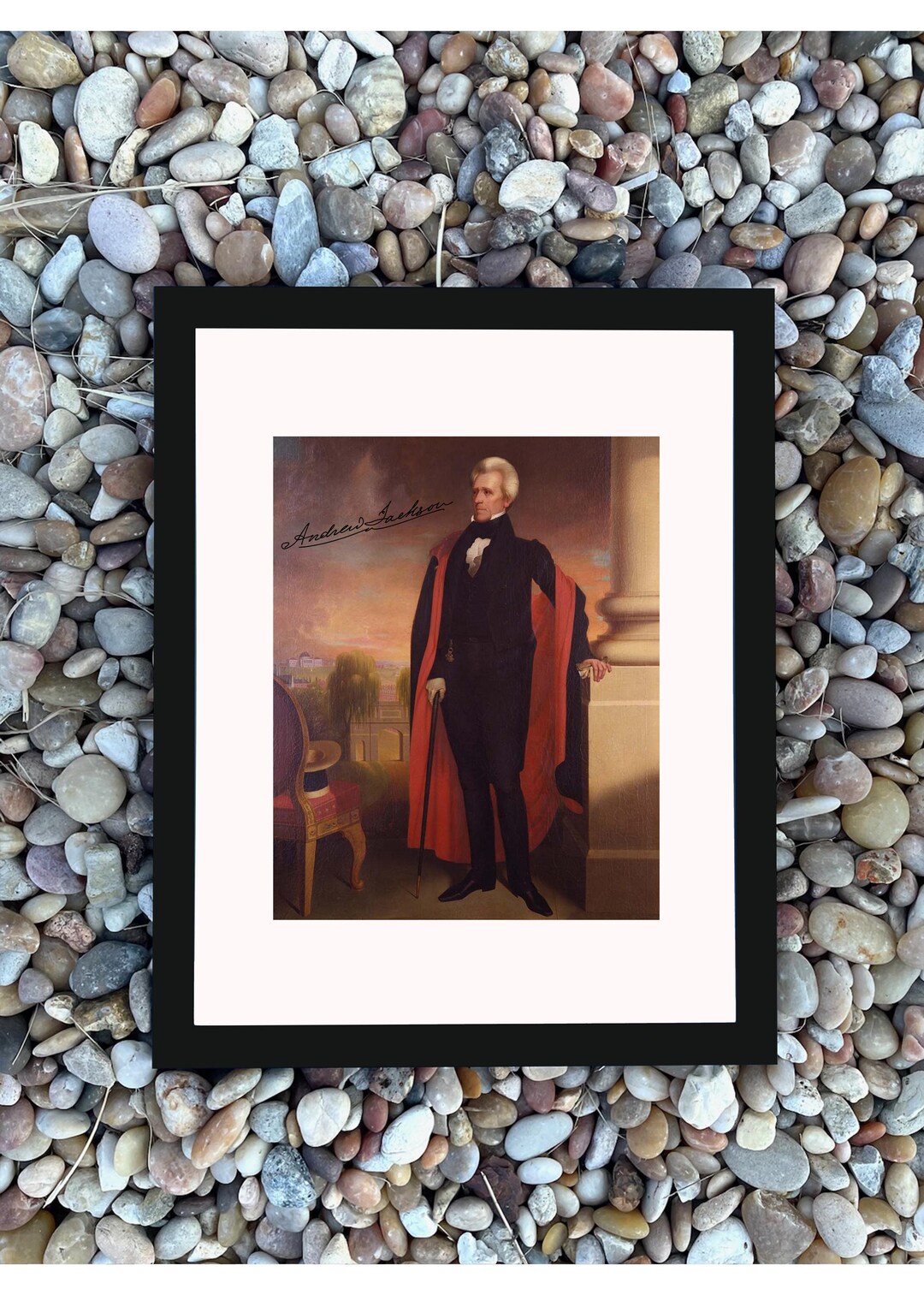 Andrew Jackson Historical Poster Print With Reprint Autograph | 7th U.S ...