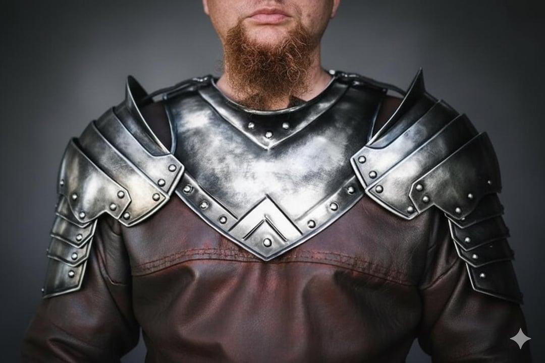 Medieval Steel Shoulder Armor Pauldrons | LARP Cosplay Armor | Viking ...