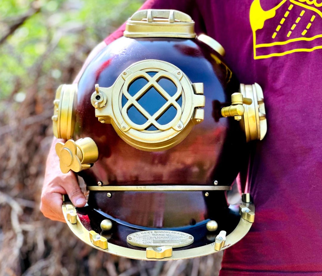 Diving Helmet - Deep Sea Scuba Divers Diving Helmet - Nautical Boston ...