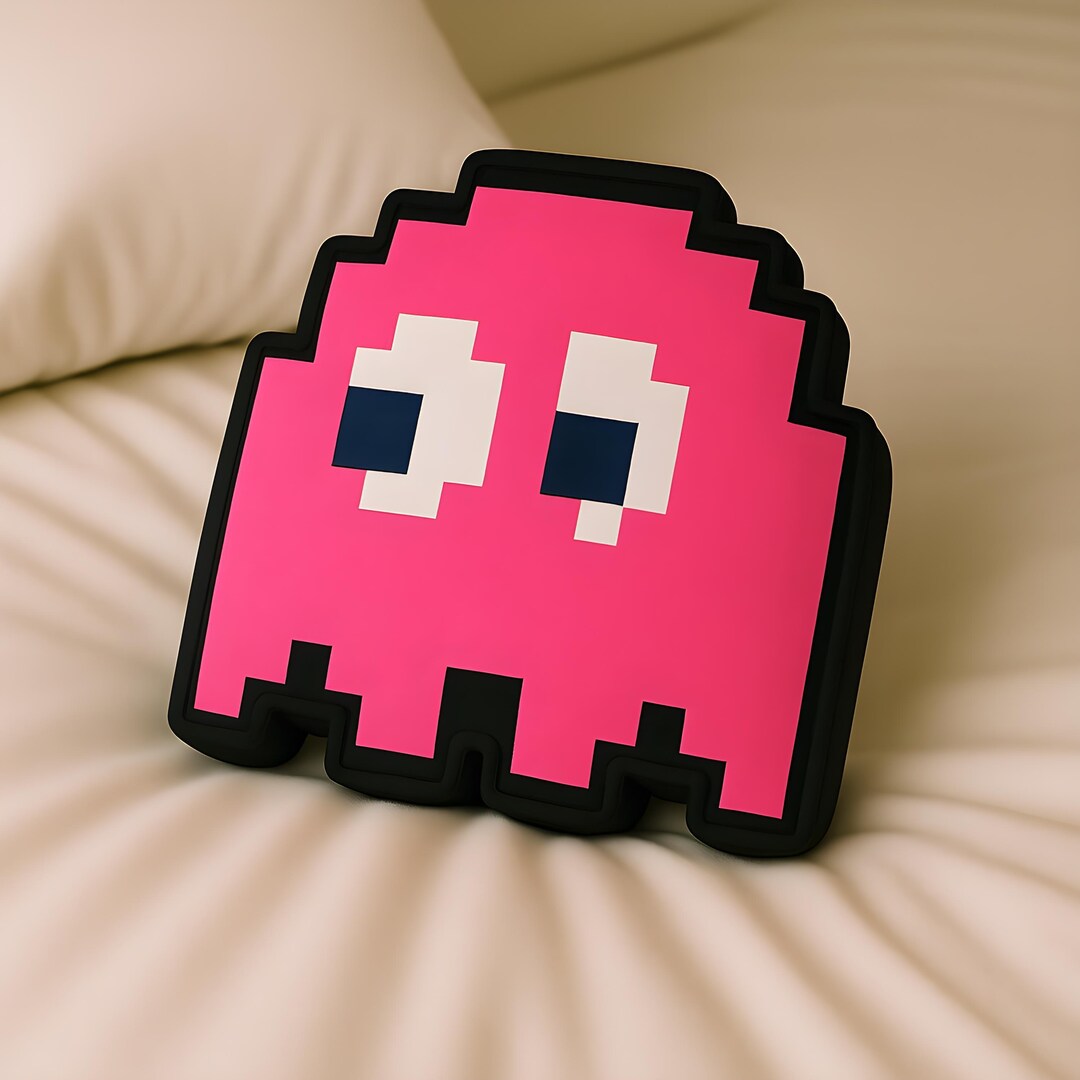 Pac-man Ghost Pixel Pillow: 8-bit Retro Gaming Decor - Etsy