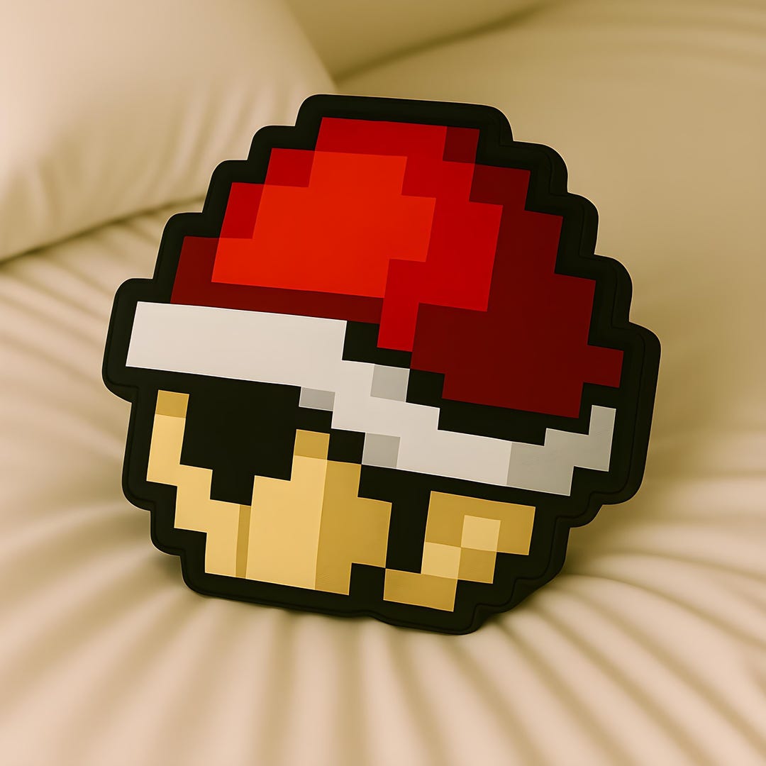 Super Mario Roter Panzer 8bit Kissen in Logo-form, Geschenk, Mario Kart ...
