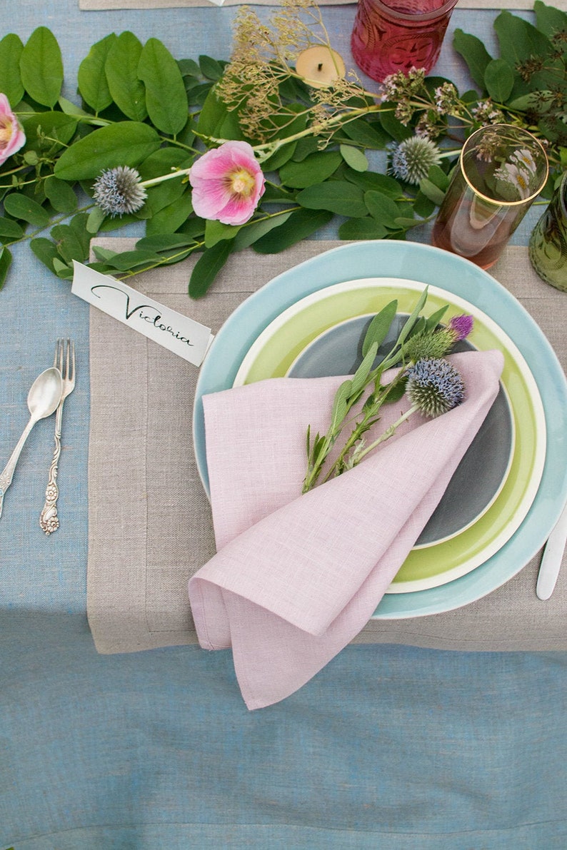 Blush pink napkins Wedding party napkins cloth Set 2 4 6 8 | Etsy Blush pink napkins Wedding party napkins cloth Set 2 4 6 8 | Etsy