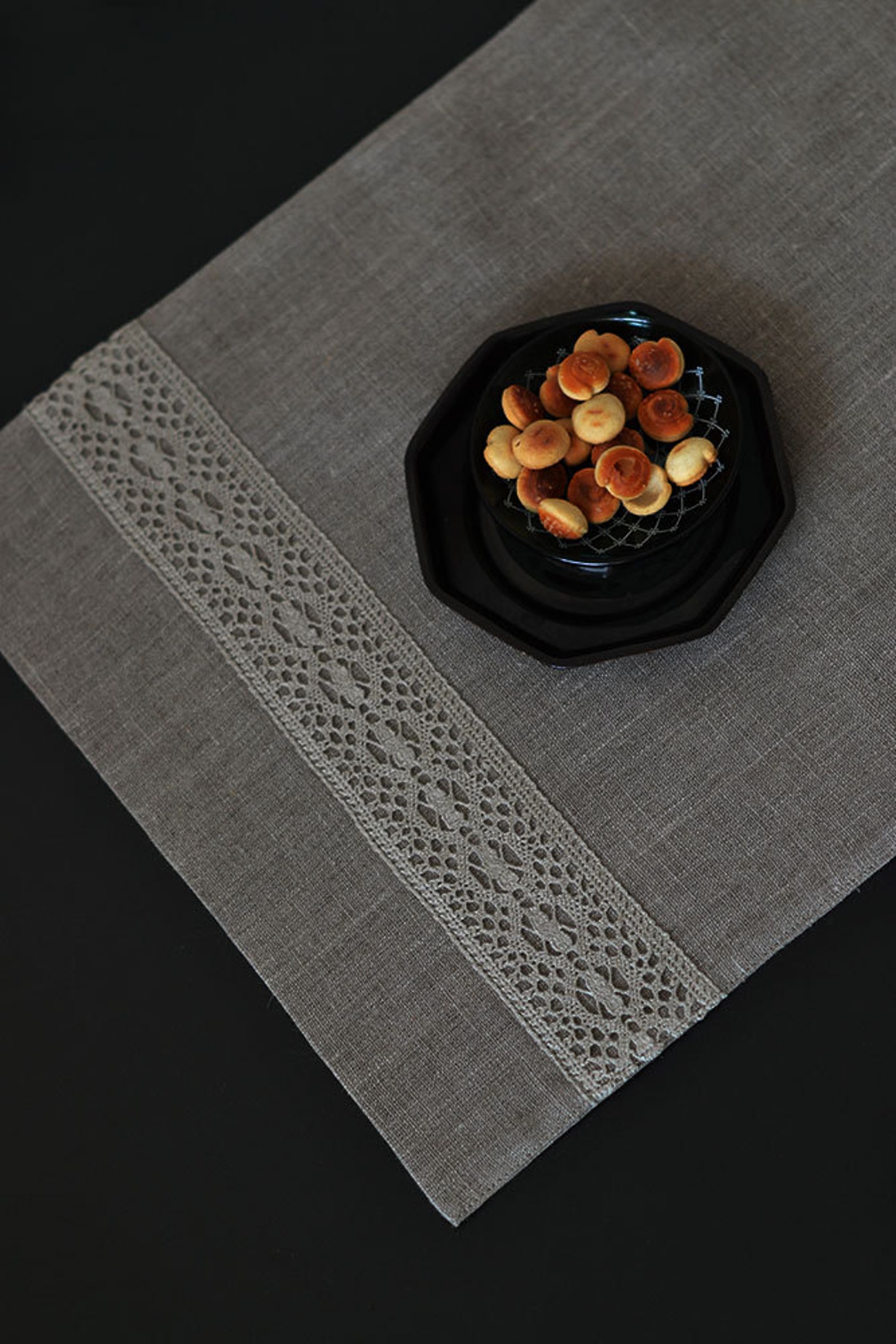 Natural Linen Placemats Wedding Dinner Table Decor Reversible Placemats ...