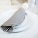 Natural Round Napkins Wedding Napkins Set 4 Grey Napkins Linen - Etsy