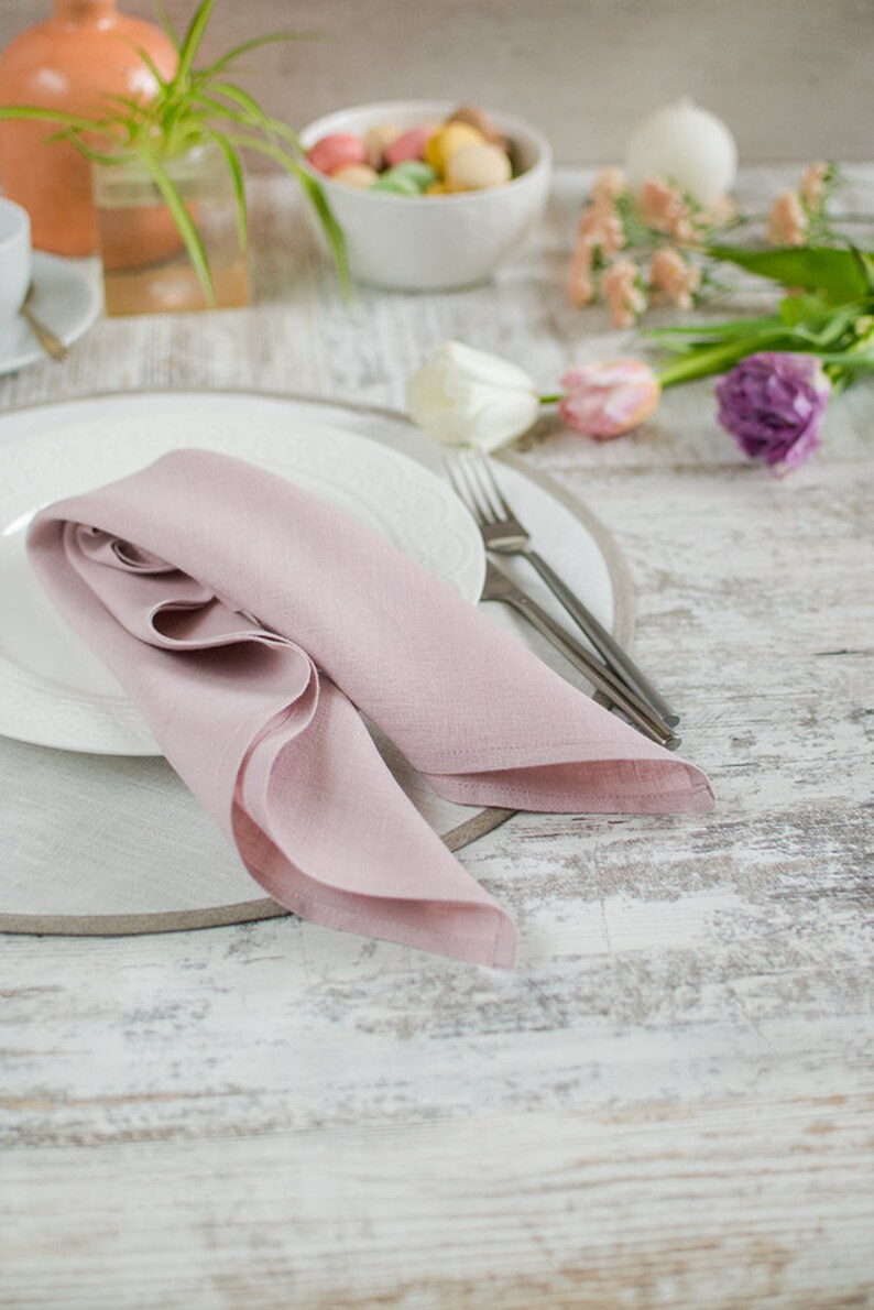 Blush Pink Napkins Wedding Party Napkins Cloth Set 2 4 6 8 - Etsy Blush Pink Napkins Wedding Party Napkins Cloth Set 2 4 6 8 - Etsy