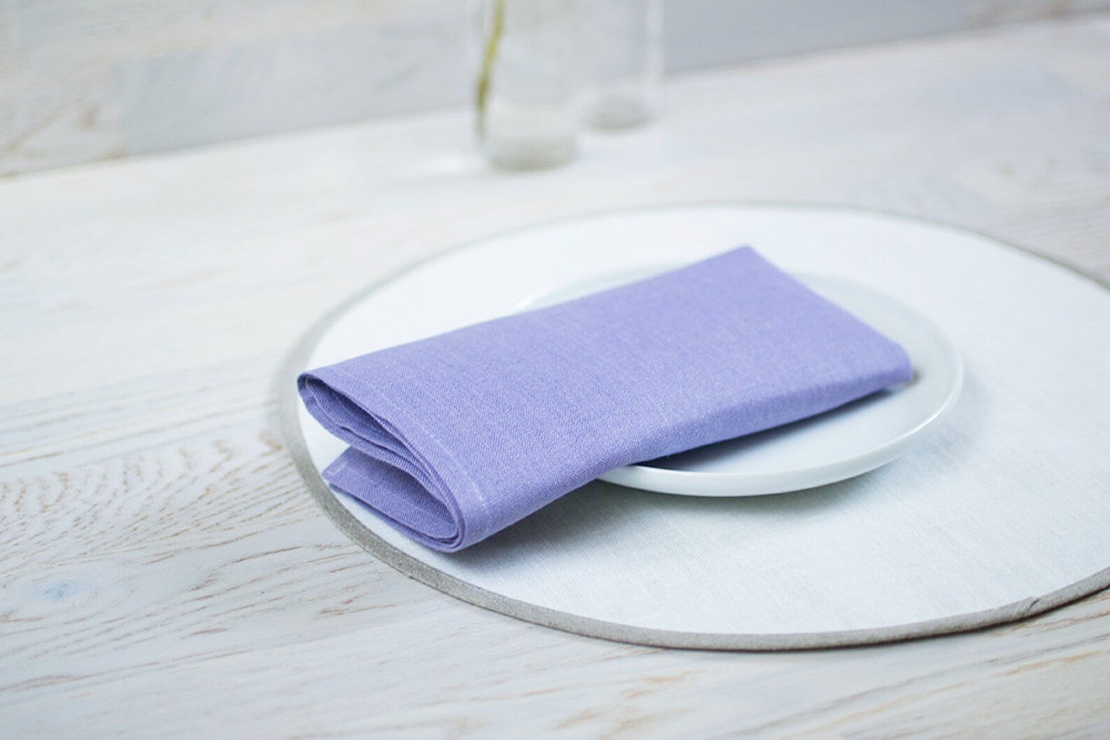 Lavender linen napkins Wedding party decor napkins Set 4 6 | Etsy