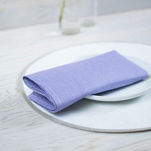 Lavender linen napkins Wedding party decor napkins Set 4 6 | Etsy