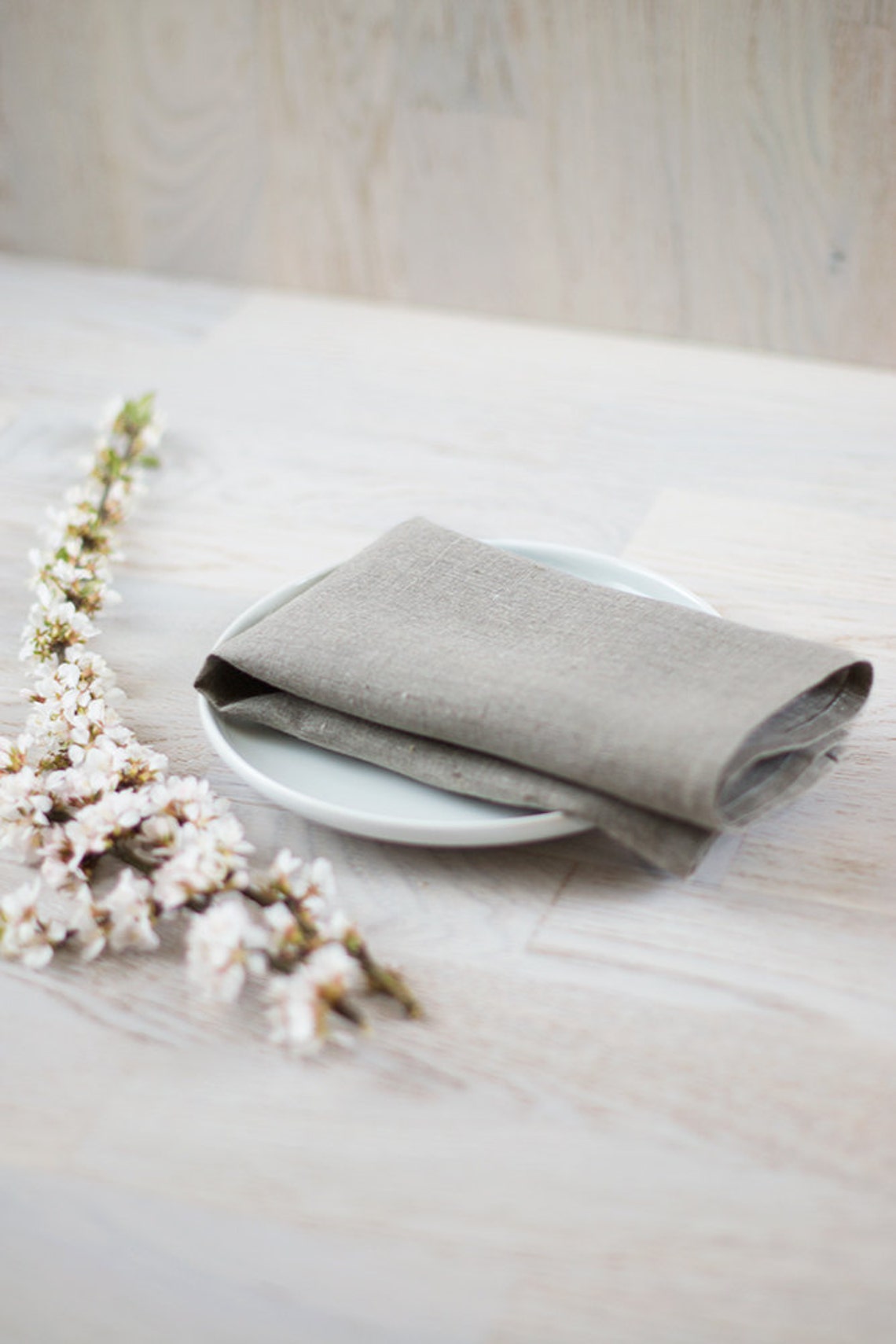 Linen Cloth Napkins Set Tan Easter Fabric Napkins Rustic Natural ...