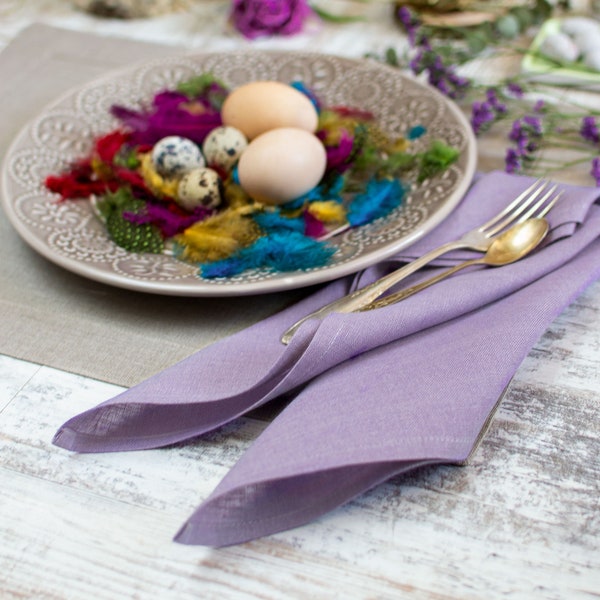 Lilac Napkins - Etsy