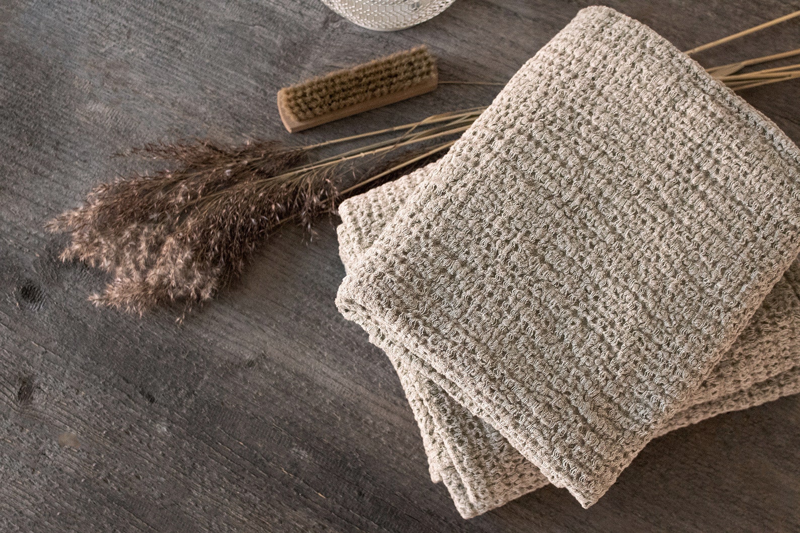 Natural Linen Bath Towels Rustic Waffle Body Towels Thick - Etsy