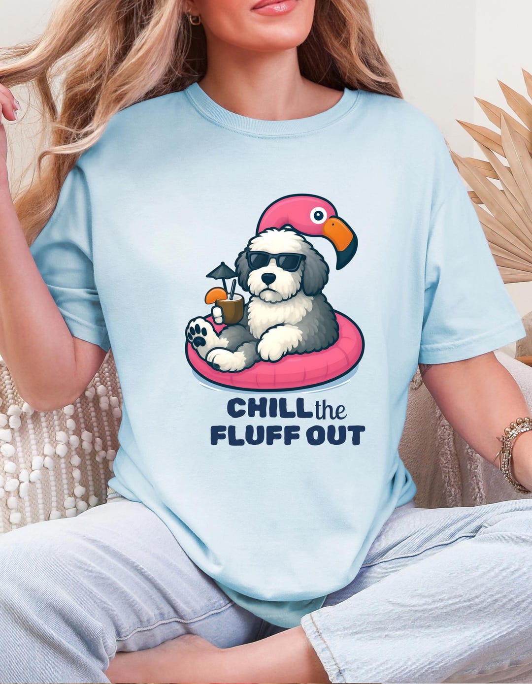 Comfort Colors Sheepadoodle Shirt, Funny Sheepadoodle T-shirt, Dog ...