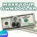 6 Editable Dollar Bill Templates for Free Use Easy and Simple, Dollar ...
