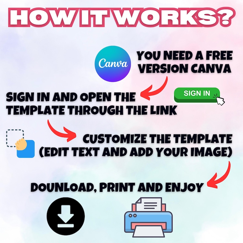 Personalized Pink Dollar Bill Canva Template – Add Your Photo, Editable ...