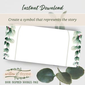 Printable Book Inspired Doodles Page | Reading Journal PDF | Book ...