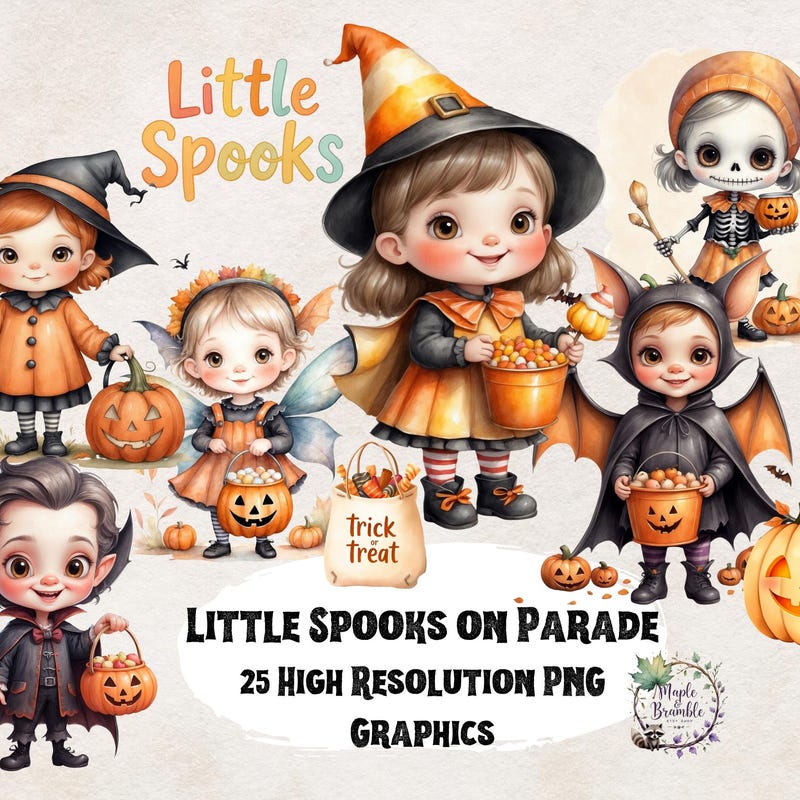 Halloween Parade Clipart - Etsy