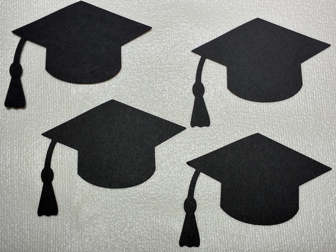GRADUATION CAPS Die Cuts, Confetti, Cupcake Toppers - Etsy
