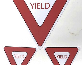 Yield sign | Etsy