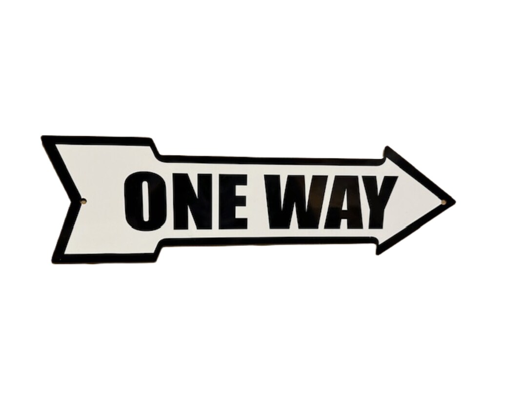 One Way Sign Aluminum Sign, 5 X 17 Inches, 2 Holes for Hanging, One Way ...
