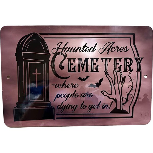 Cemetery Sign - Etsy