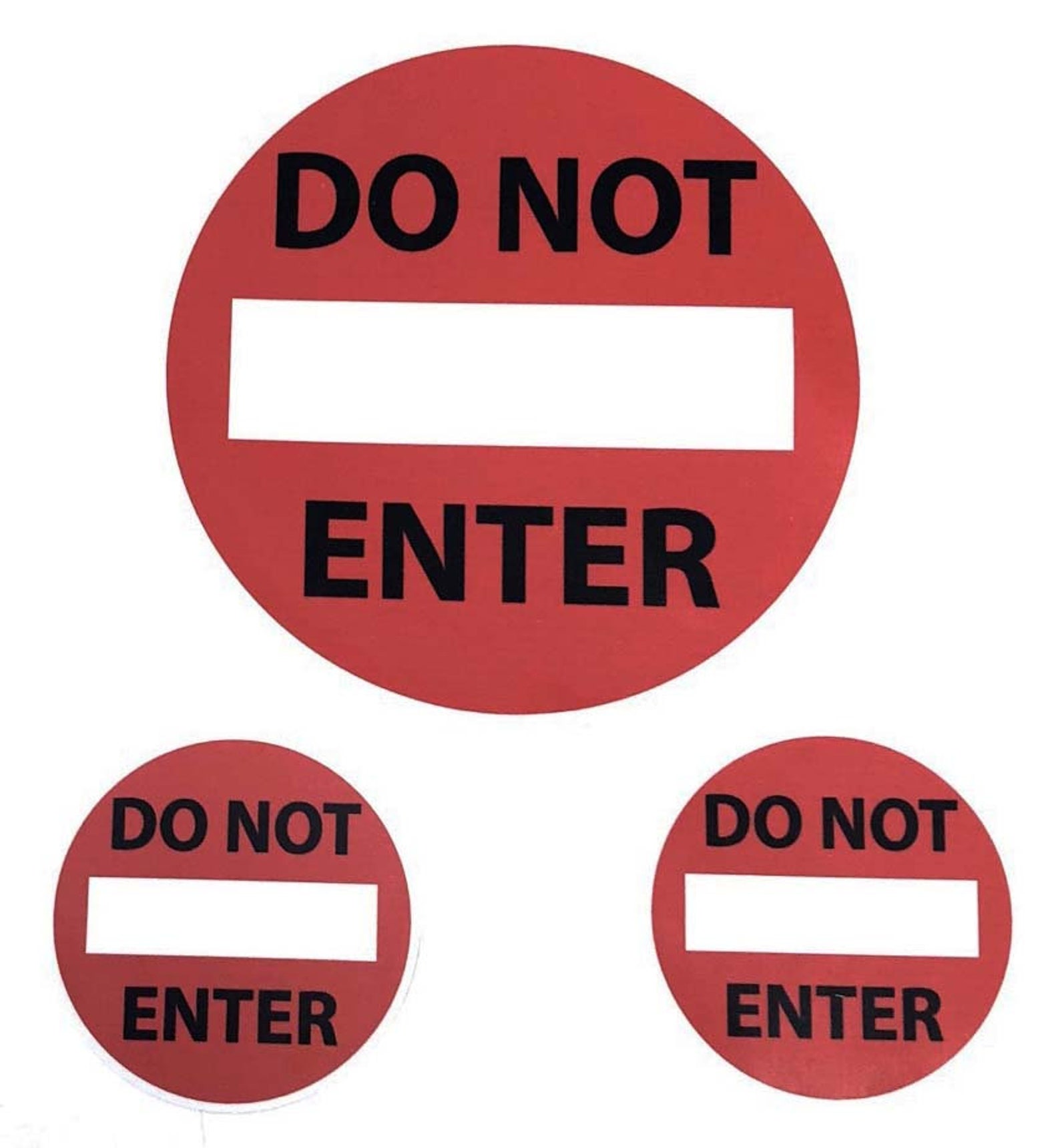 Red DO NOT ENTER Road Sign Novelty Removable Fabric Decal - Etsy UK