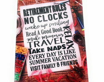 Retirement Rules Sign - Etsy