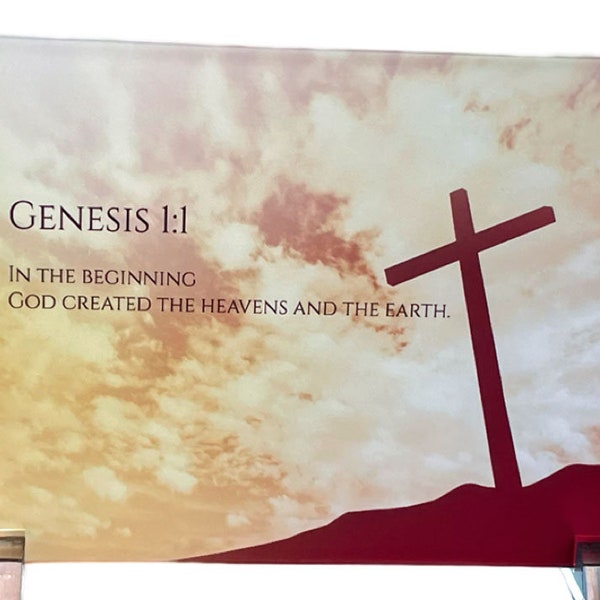 In the Beginning God Created the Heavens and the Earth - Etsy