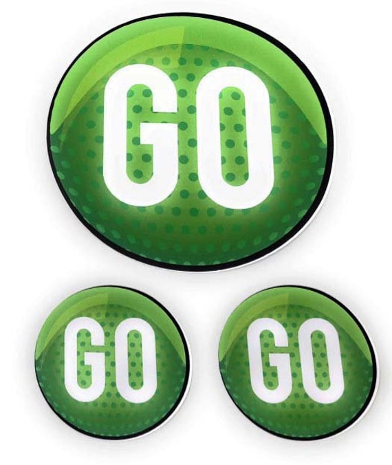 GREEN GO LIGHT Road Sign Novelty Removable Fabric Decal | Etsy