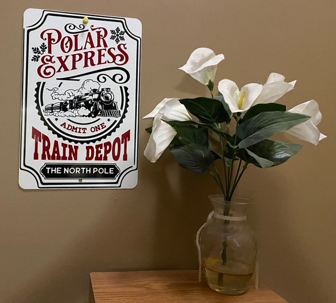 POLAR EXPRESS Admit One Train Depot the North Pole Ticket 8x12 in ...