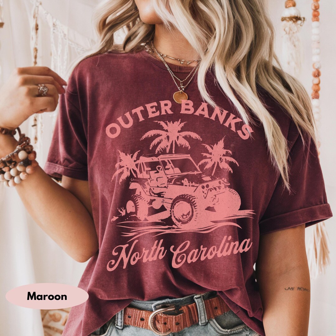 Outer Banks Beach Shirt, Coastal Graphic Tee, OBX Vacation Top, Seaside ...