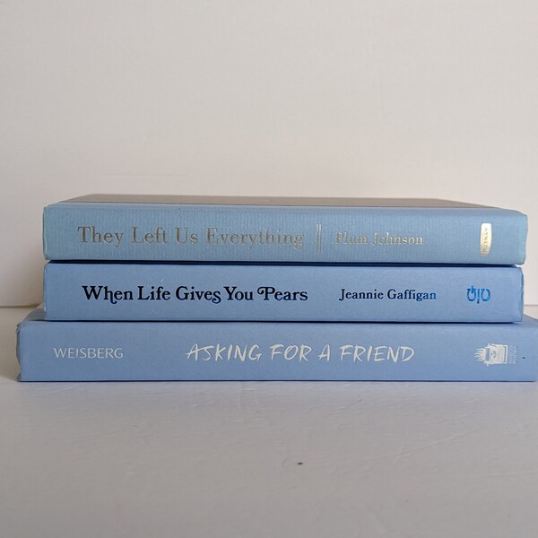 Blue Book Stack - Etsy